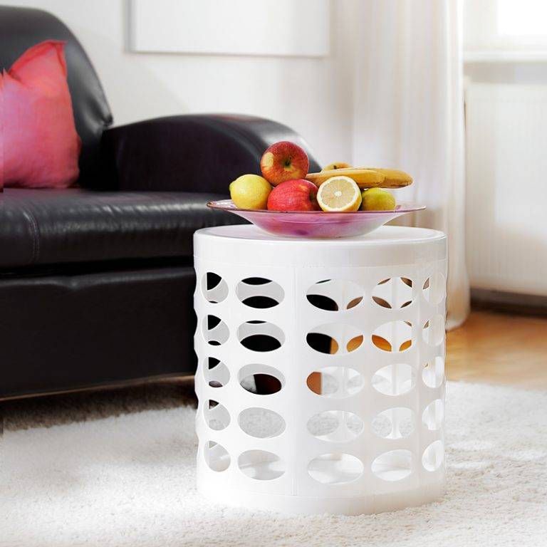 Otto Storage - OTTO Storage Stool – White